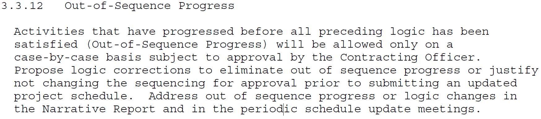 USACE Schedule Narratives | CPM Schedule Solutions | Construction ...