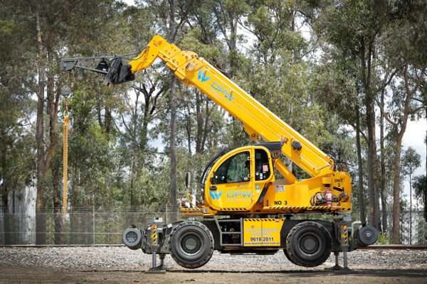Hi-Rail Crane Hire | DPW Plant Hire