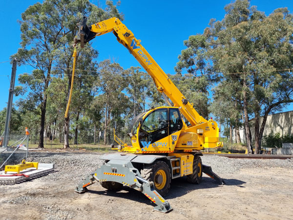 Hi-Rail Telehandler Hire | DPW Plant Hire