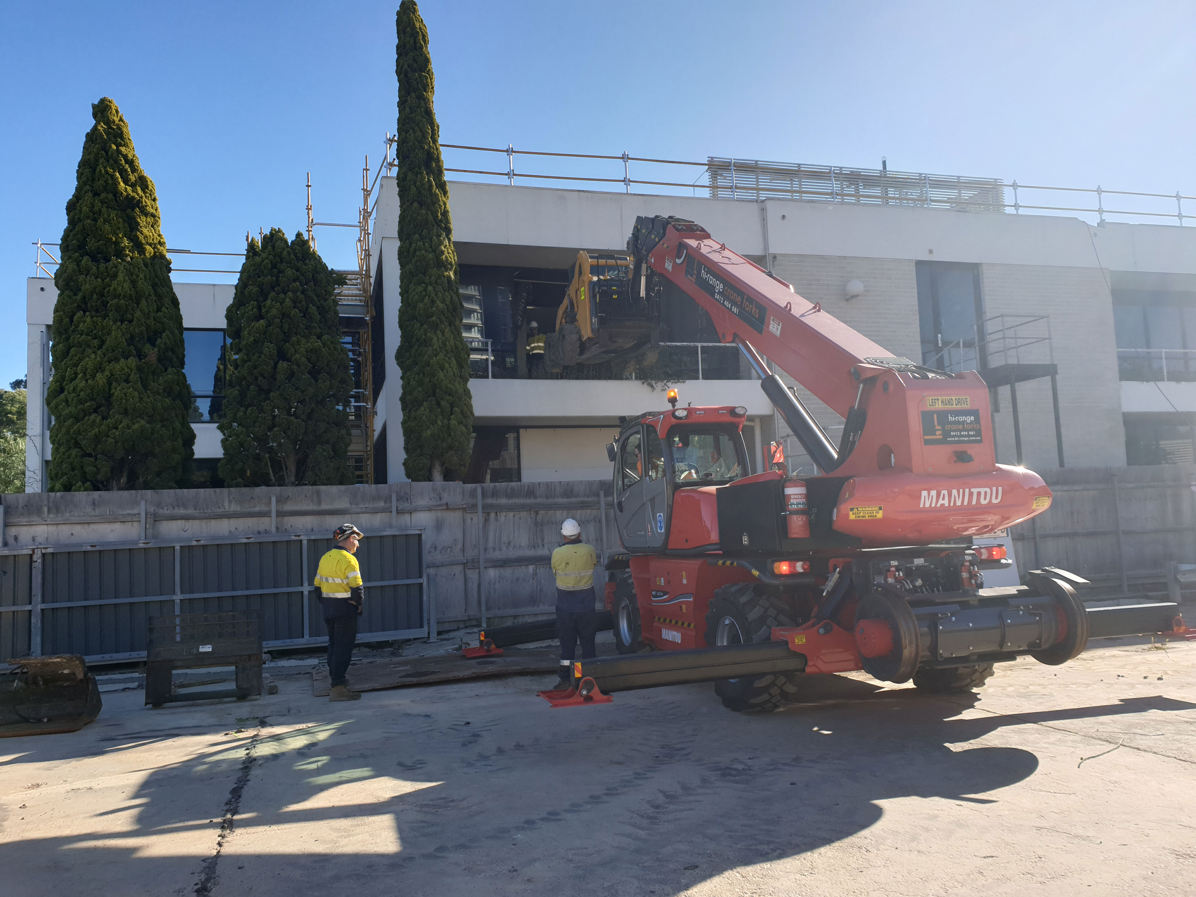 Rail construction services | Hi-Range Crane Forks