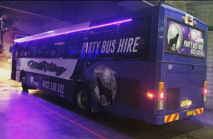 Charter & Party Bus Hire | Sydney | Wolf Charters
